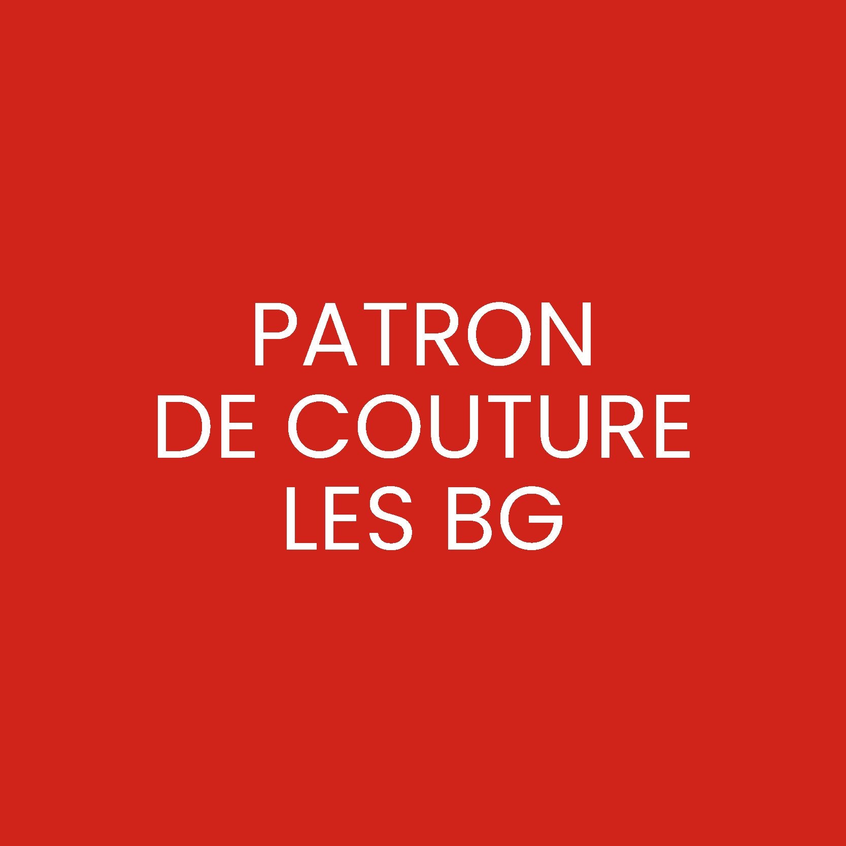 Patron de couture Les BG – Les Coupons de Saint-Pierre