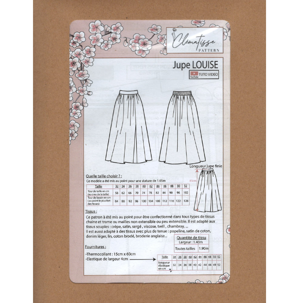Patron de couture Jupe LOUISE – Les Coupons de Saint-Pierre