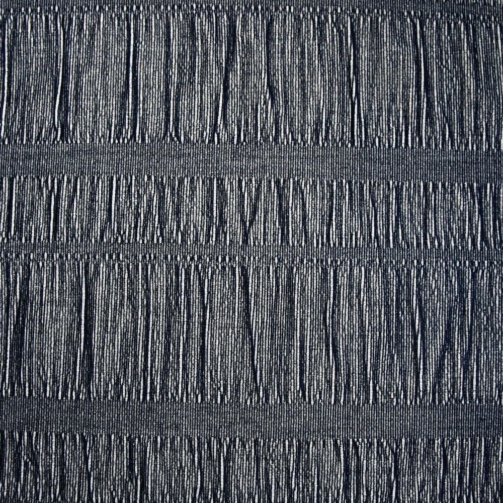 Coton fantaisie rayé effet velours bleu marine et blanc – Les Coupons ...