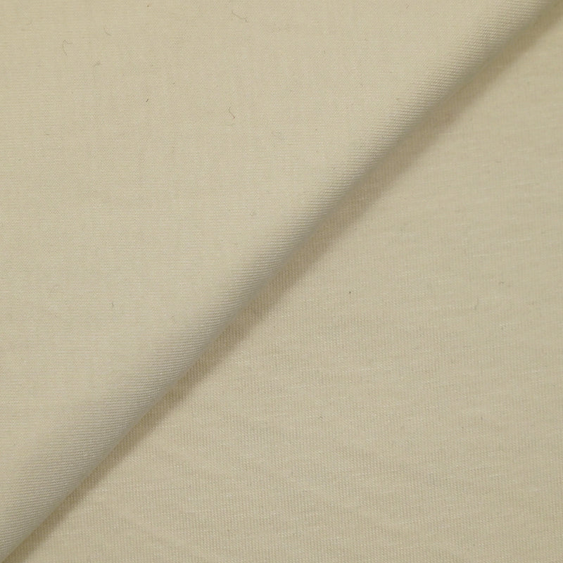 Jersey de coton fin beige avoine – Les Coupons de Saint-Pierre