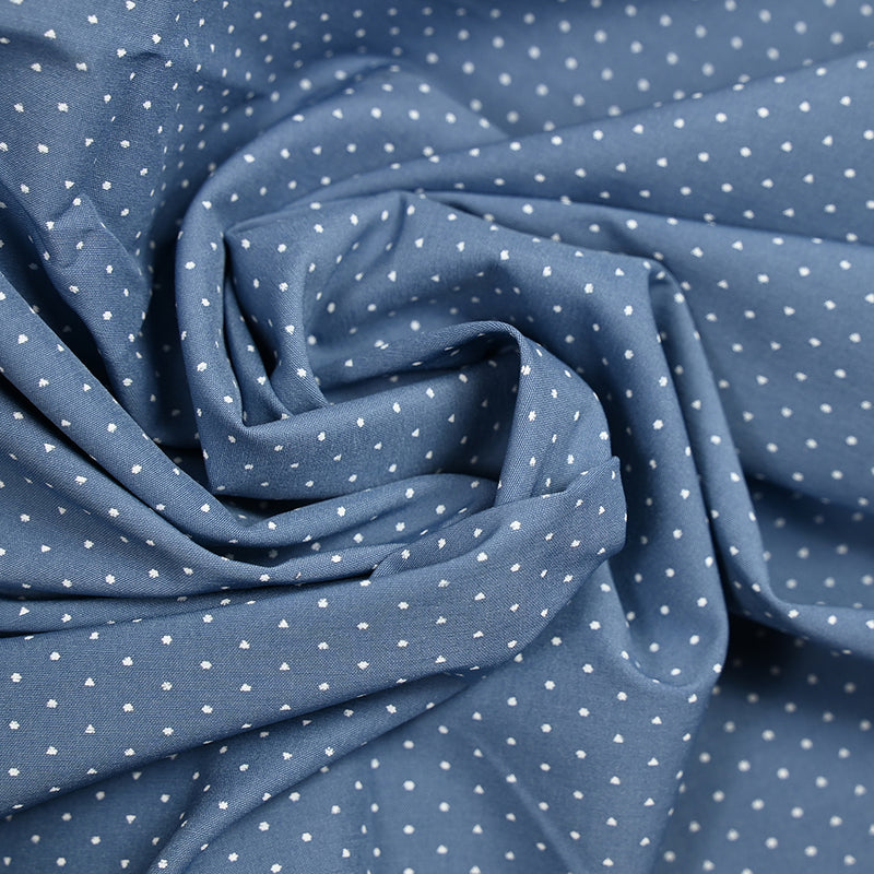 Toile polyester stretch à pois floqués – Les Coupons de Saint-Pierre