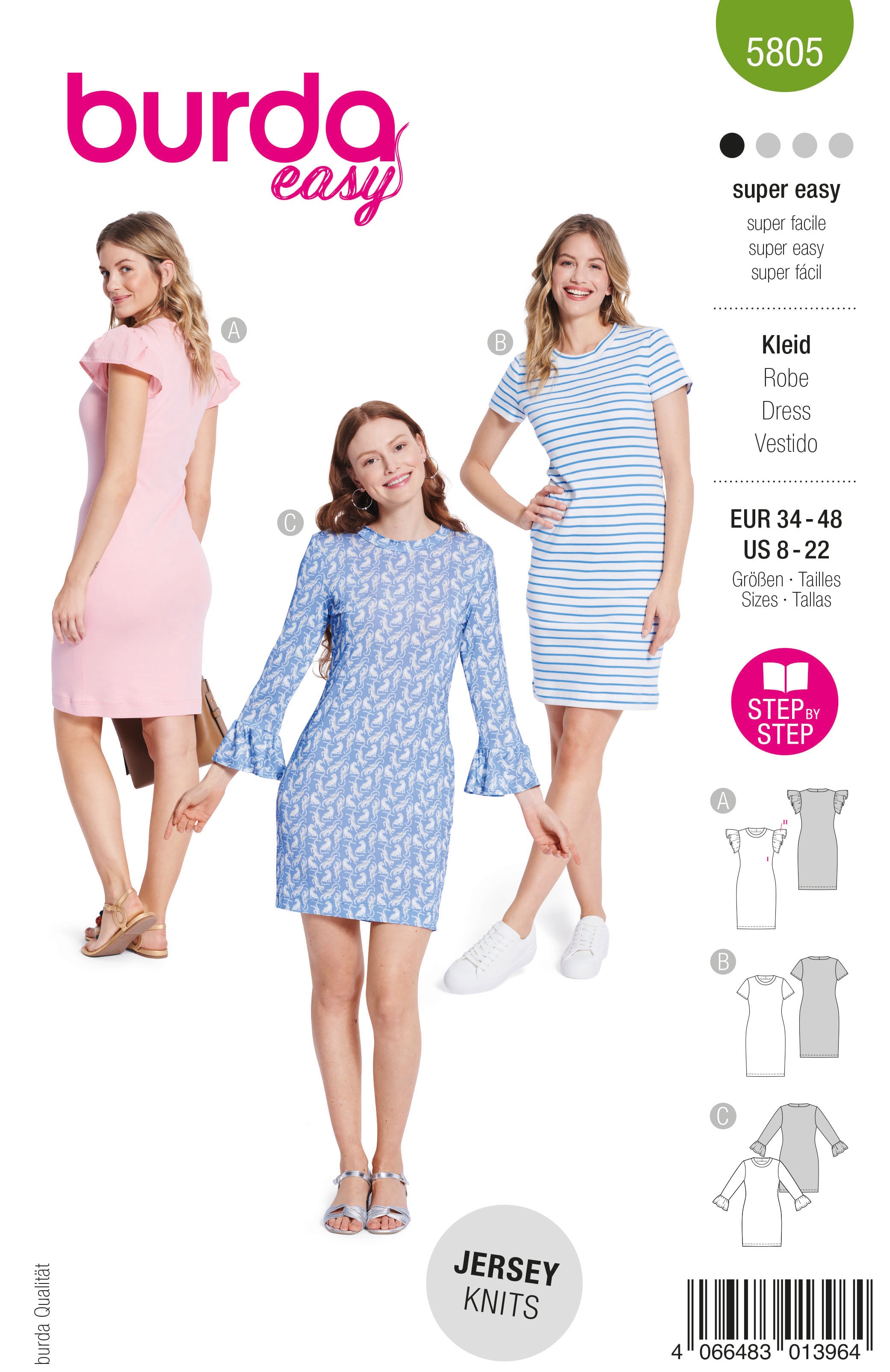 Burda boss n ° 5805: dress – Les Coupons de Saint-Pierre