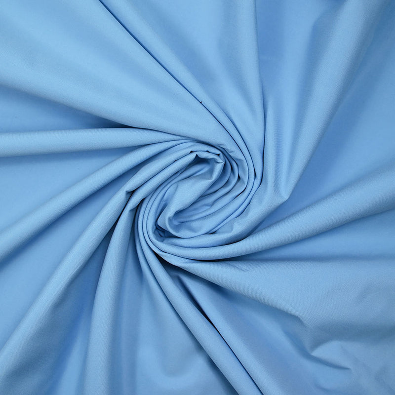 Polyester satiné fin bleu ciel – Les Coupons de Saint-Pierre