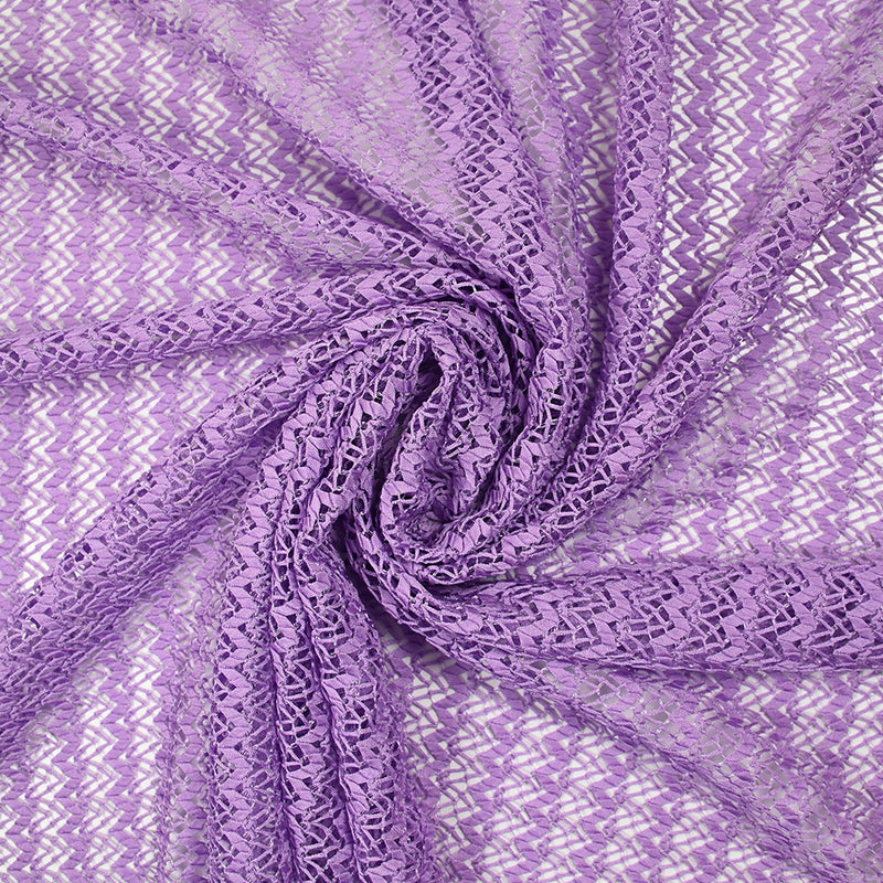 Dentelle graphique mauve – Les Coupons de Saint-Pierre