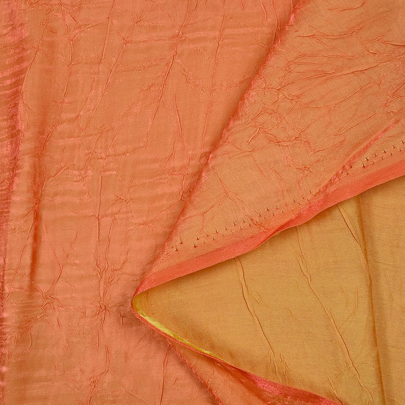 Polyester froissé Romane tangerine – Les Coupons de Saint-Pierre