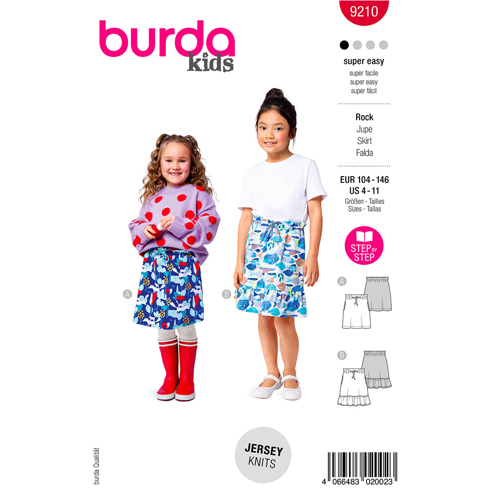 Patron Burda kids n°9210 : Jupe – Les Coupons de Saint-Pierre