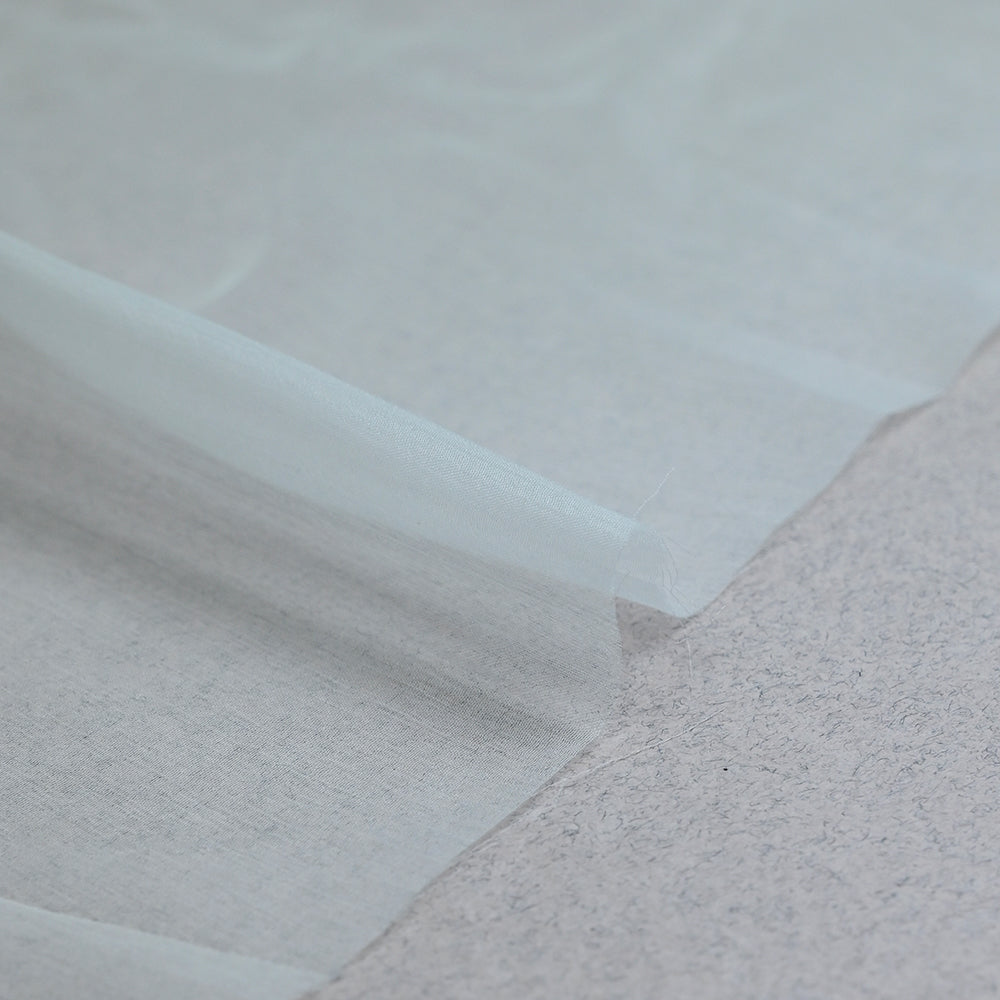 Mousseline crinkle 100% soie transparente fond écru – Les Coupons de ...