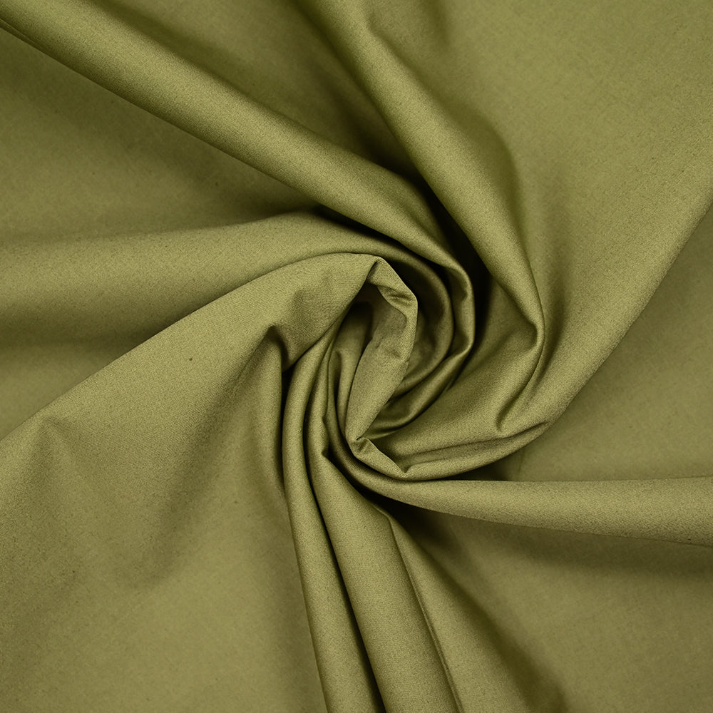 Coton satiné envers gratté vert olive – Les Coupons de Saint-Pierre