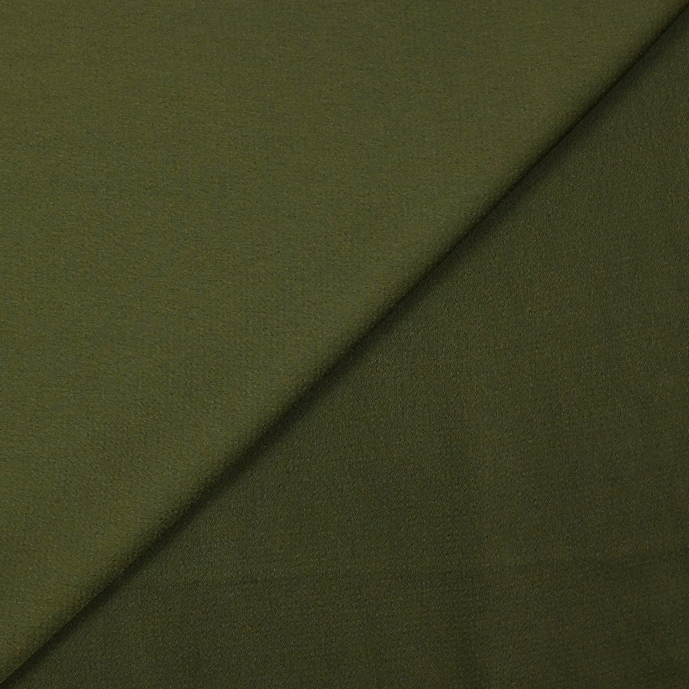 Crêpe satin polyester Bubble vert militaire – Les Coupons de Saint-Pierre