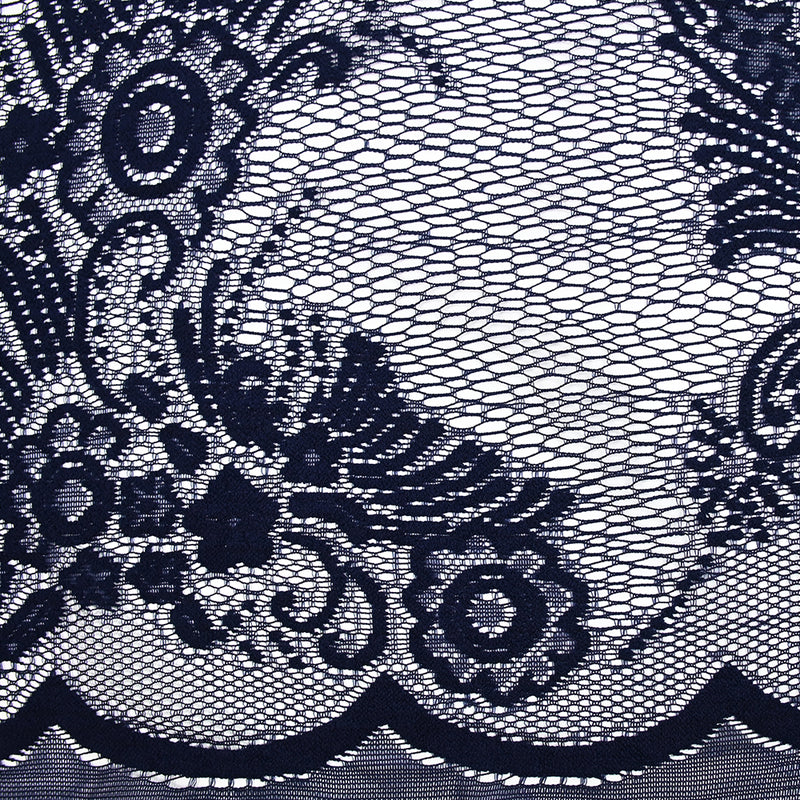 Dentelle polyester Martina en relief bleu marine – Les Coupons de Saint ...