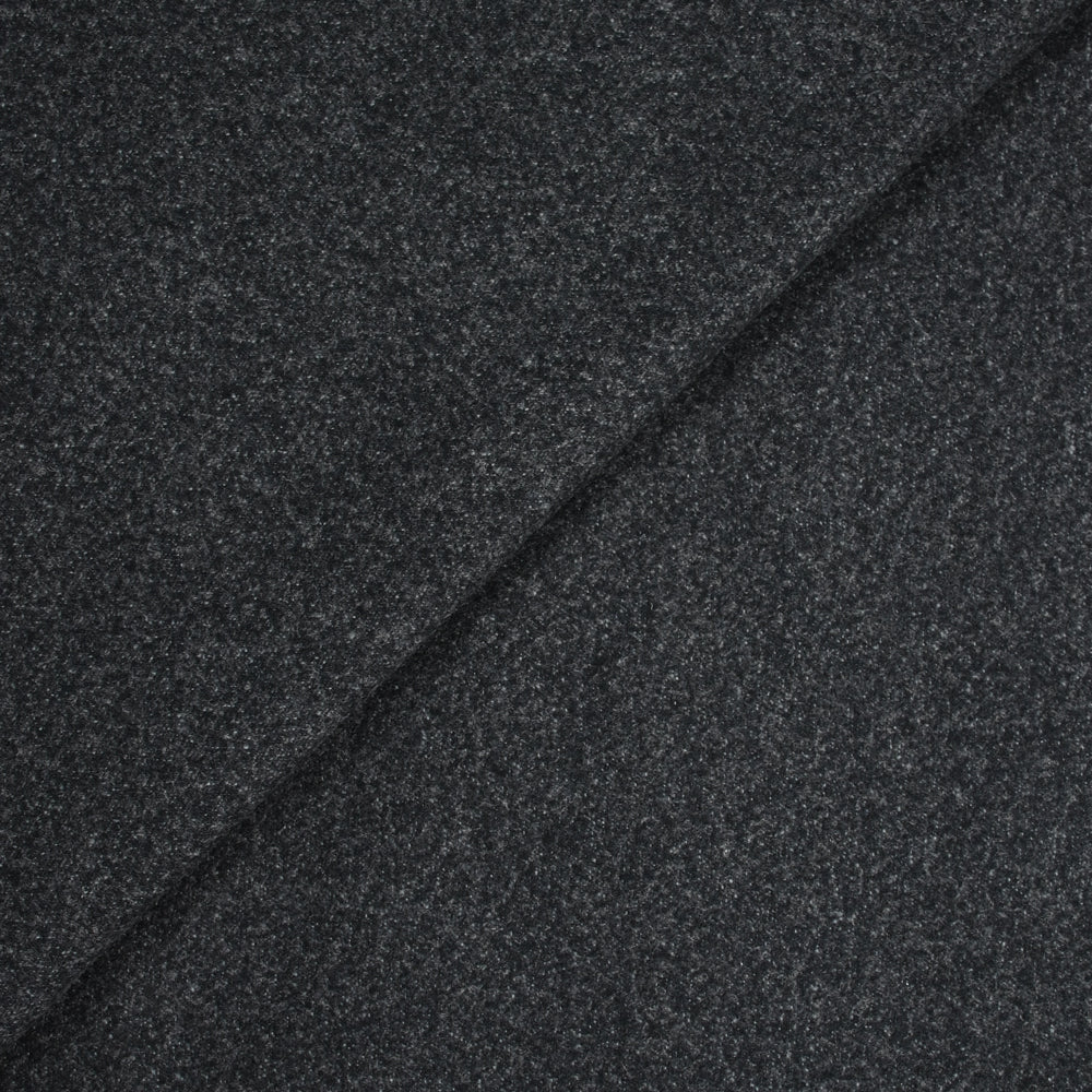 Lainage gratté en laine mélangée gris chiné – Les Coupons de Saint-Pierre