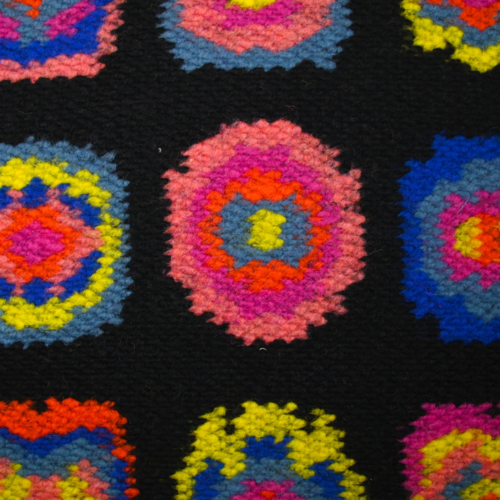 Laine fantaisie granny square fond noir – Les Coupons de Saint-Pierre