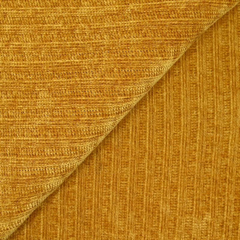Maille chenille côtelée Sarah moutarde – Les Coupons de Saint-Pierre