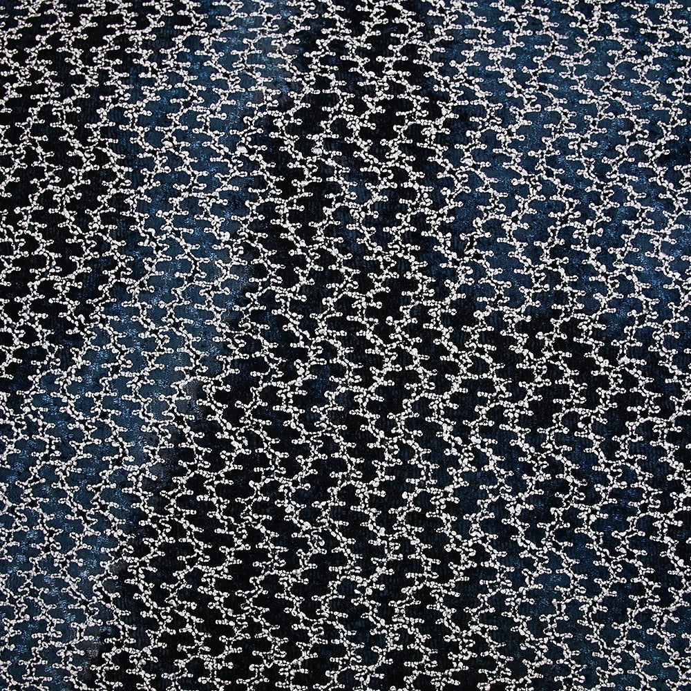 Maille dentelle brodée nuage tie and dye bleu – Les Coupons de Saint-Pierre