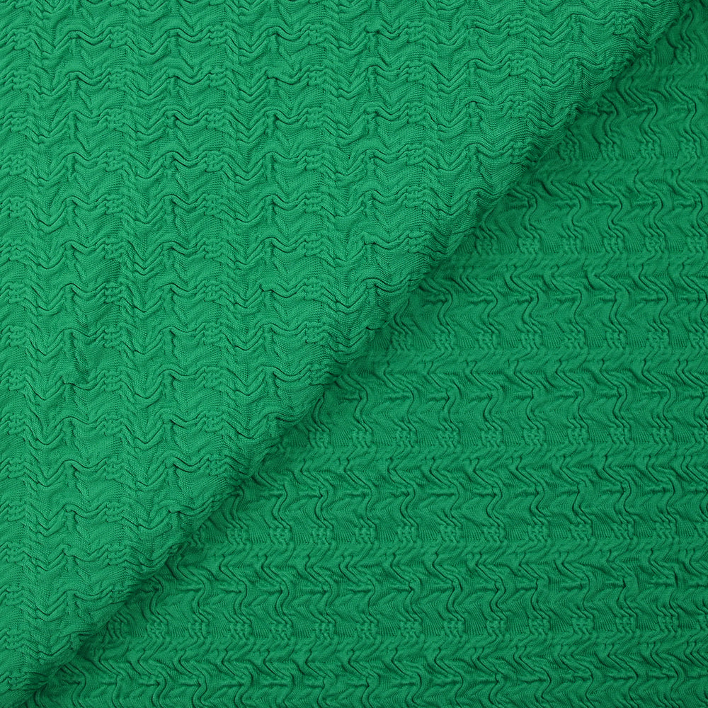 Maille fantaisie effet gaufré diabolo menthe – Les Coupons de Saint-Pierre