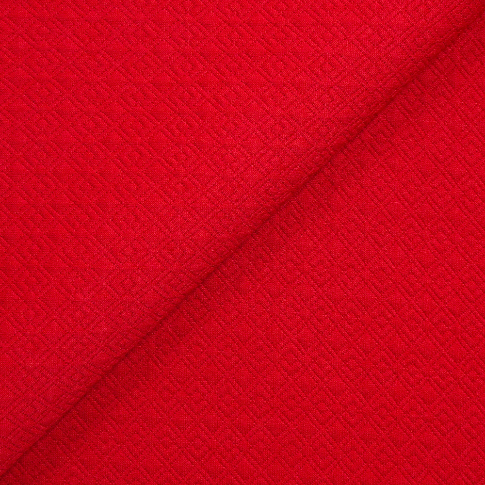 Maille fantaisie losange rouge – Les Coupons de Saint-Pierre