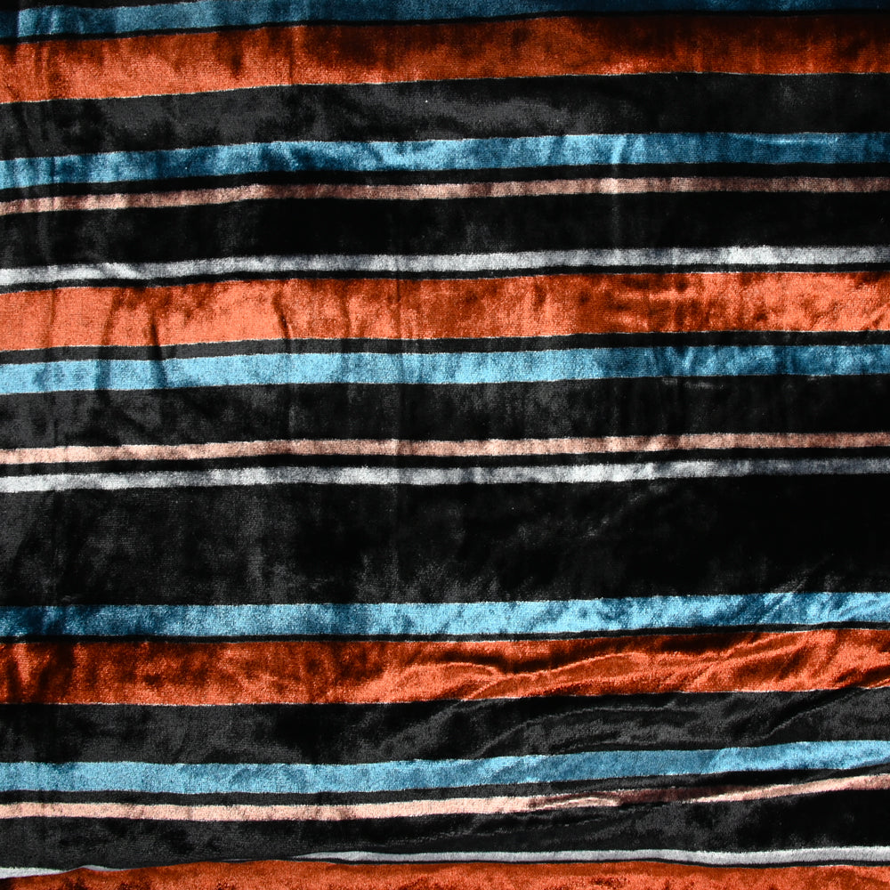 Black striped velvet breakdown – Les Coupons de Saint-Pierre