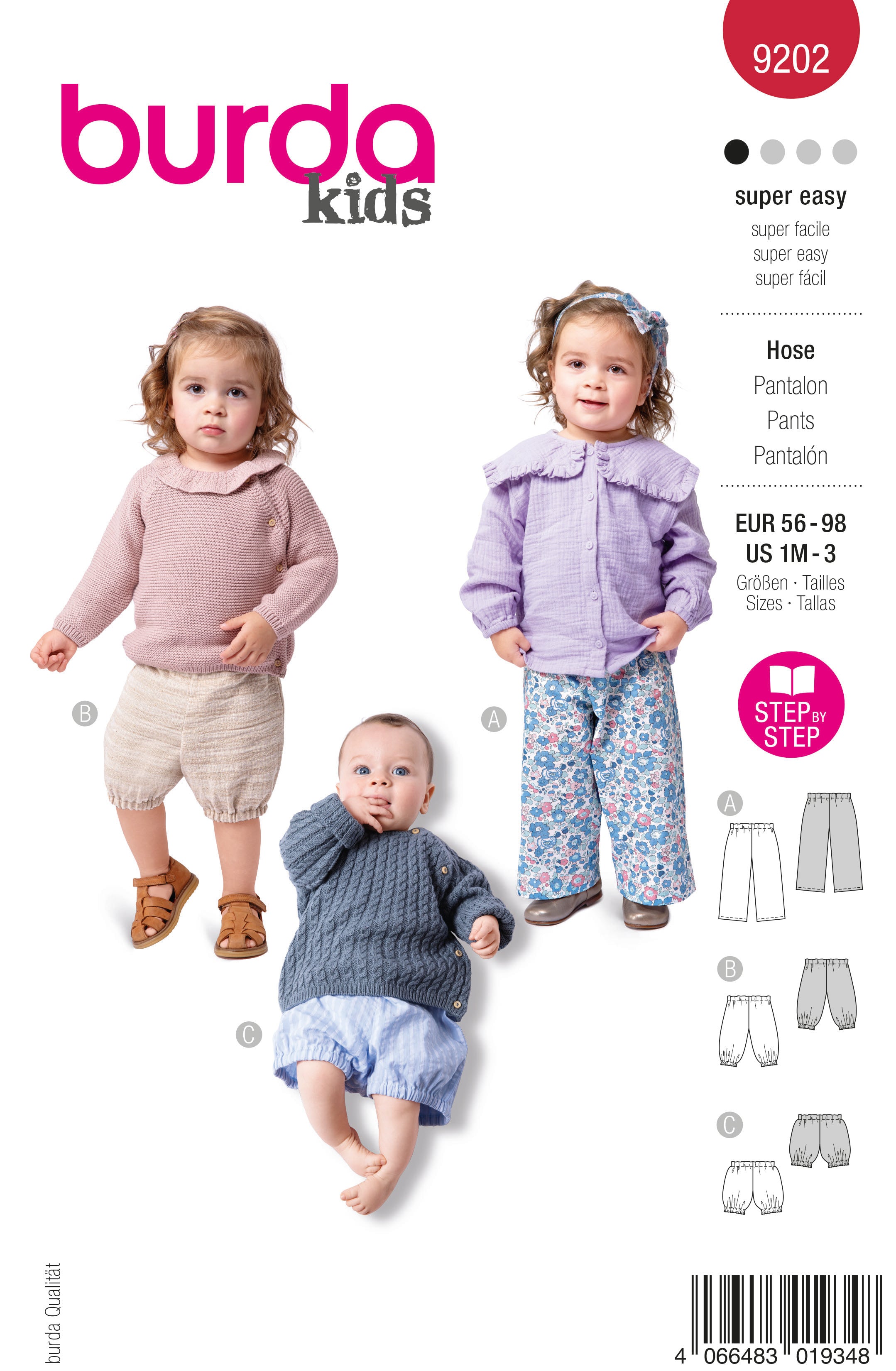 Patron Burda kids n°9202 : Pantalon – Les Coupons de Saint-Pierre