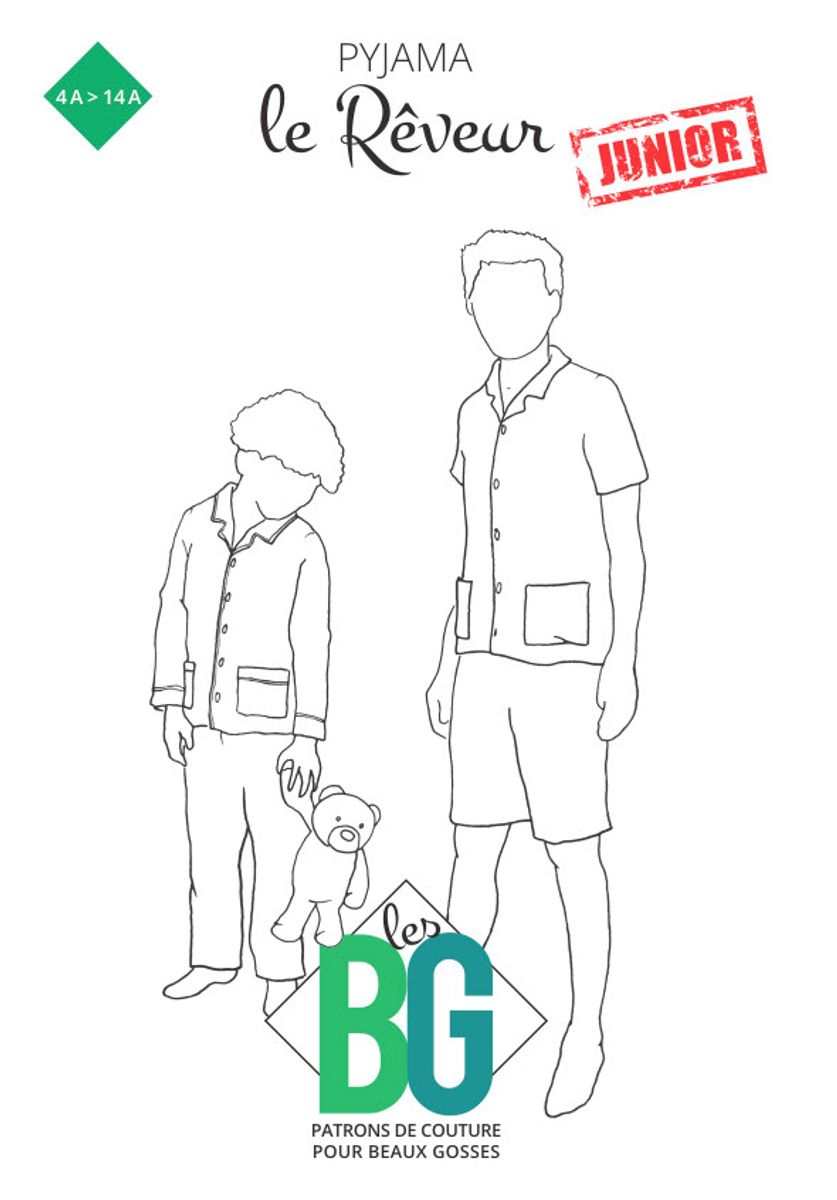 Patron de couture Junior Pyjama le Rêveur – Les Coupons de Saint-Pierre