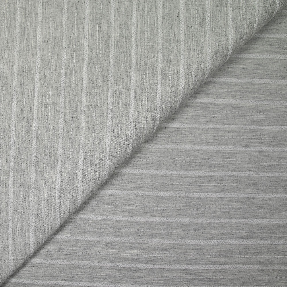Polycoton rayure texturée ton sur ton fond gris – Les Coupons de Saint ...