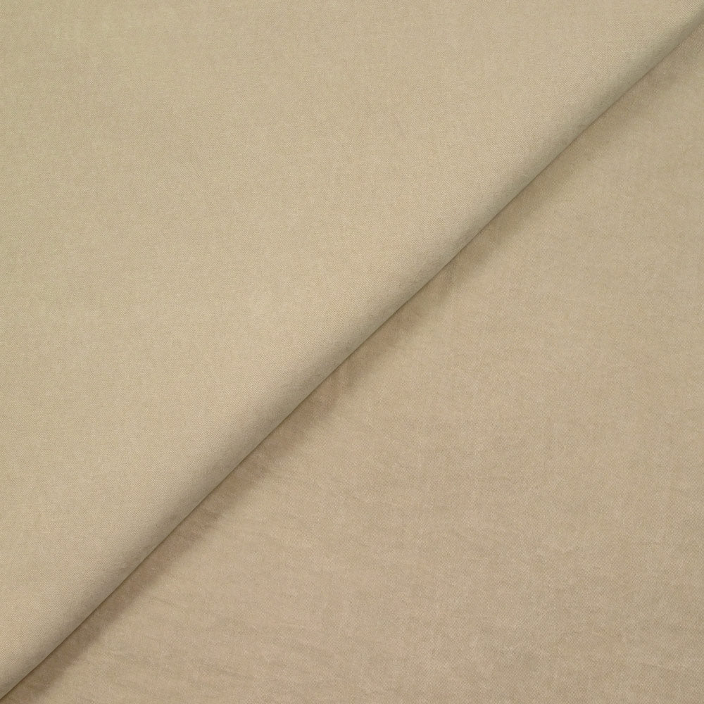 Polyester effet cupro beige – Les Coupons de Saint-Pierre