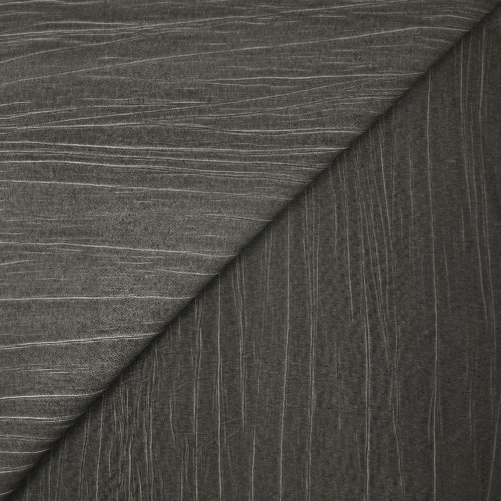 Voile de coton froissé gris ardoise – Les Coupons de Saint-Pierre