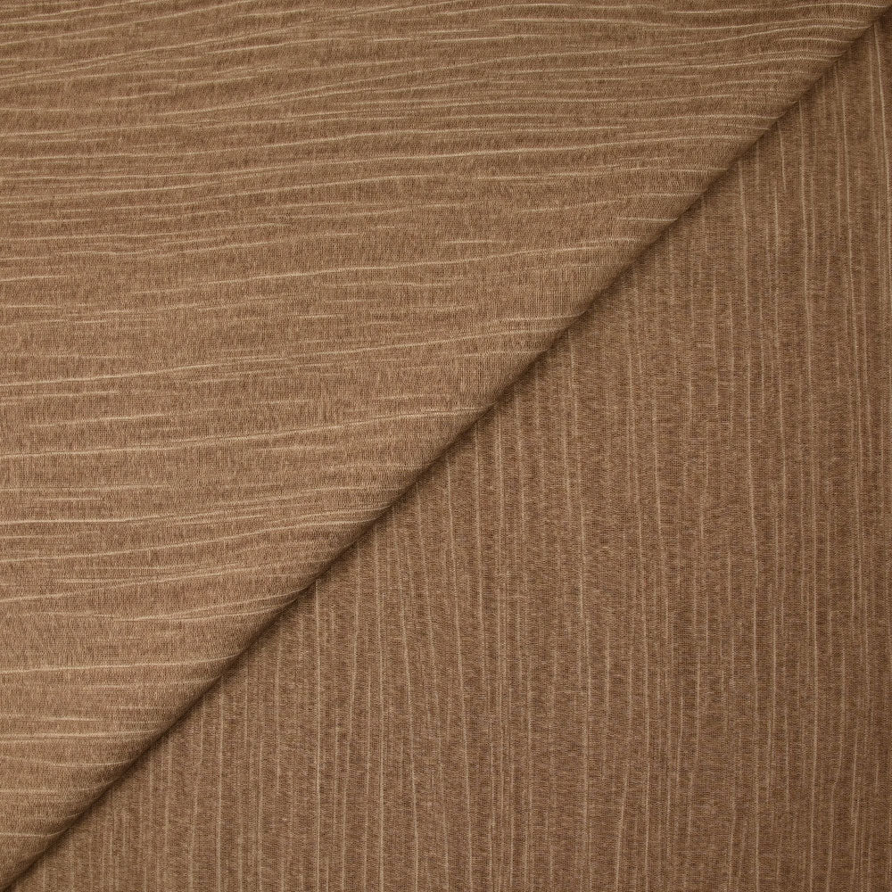 Voile de coton froissé noisette – Les Coupons de Saint-Pierre