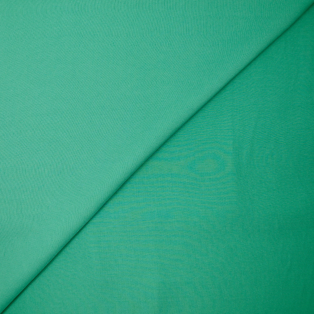 Voile de polyester satiné vert caraïbe – Les Coupons de Saint-Pierre