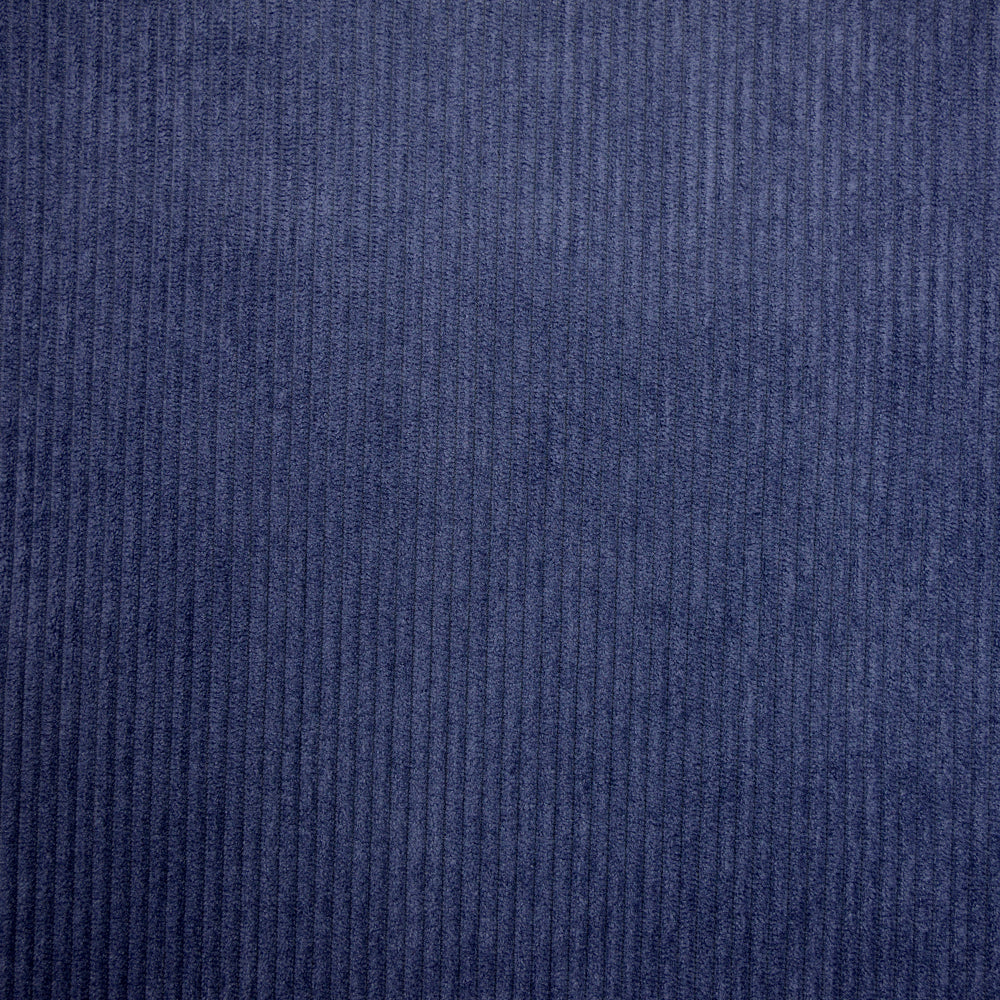 Velours polyester côtelé bleu marine – Les Coupons de Saint-Pierre