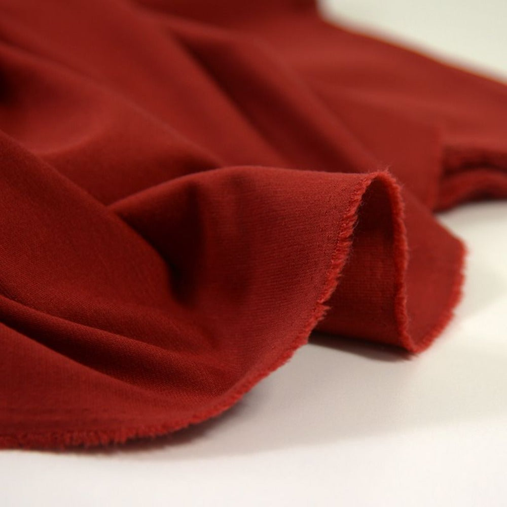 Tissu Maille Milano rouge terracotta – Les Coupons de Saint-Pierre