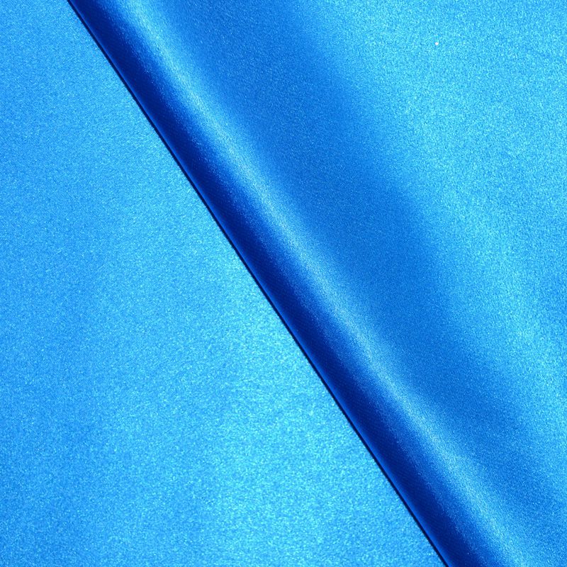 Tissu en satin de polyester uni de couleur bleu azur – Les Coupons de ...