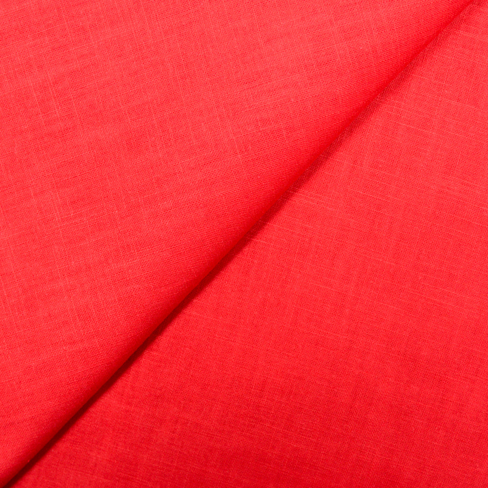100% Lin rouge coquelicot – Les Coupons de Saint-Pierre